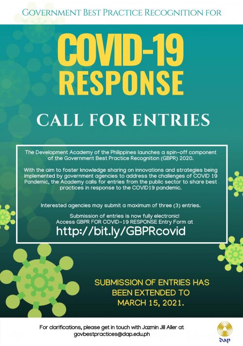 DEVELOPMENT ACADEMY OF THE PHILIPPINES (DAP) ANNOUNCED THE GOVERNMENT ...