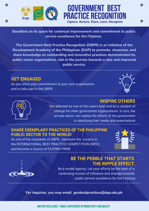 Government Best Practices Recognition (GBPR) | PDC