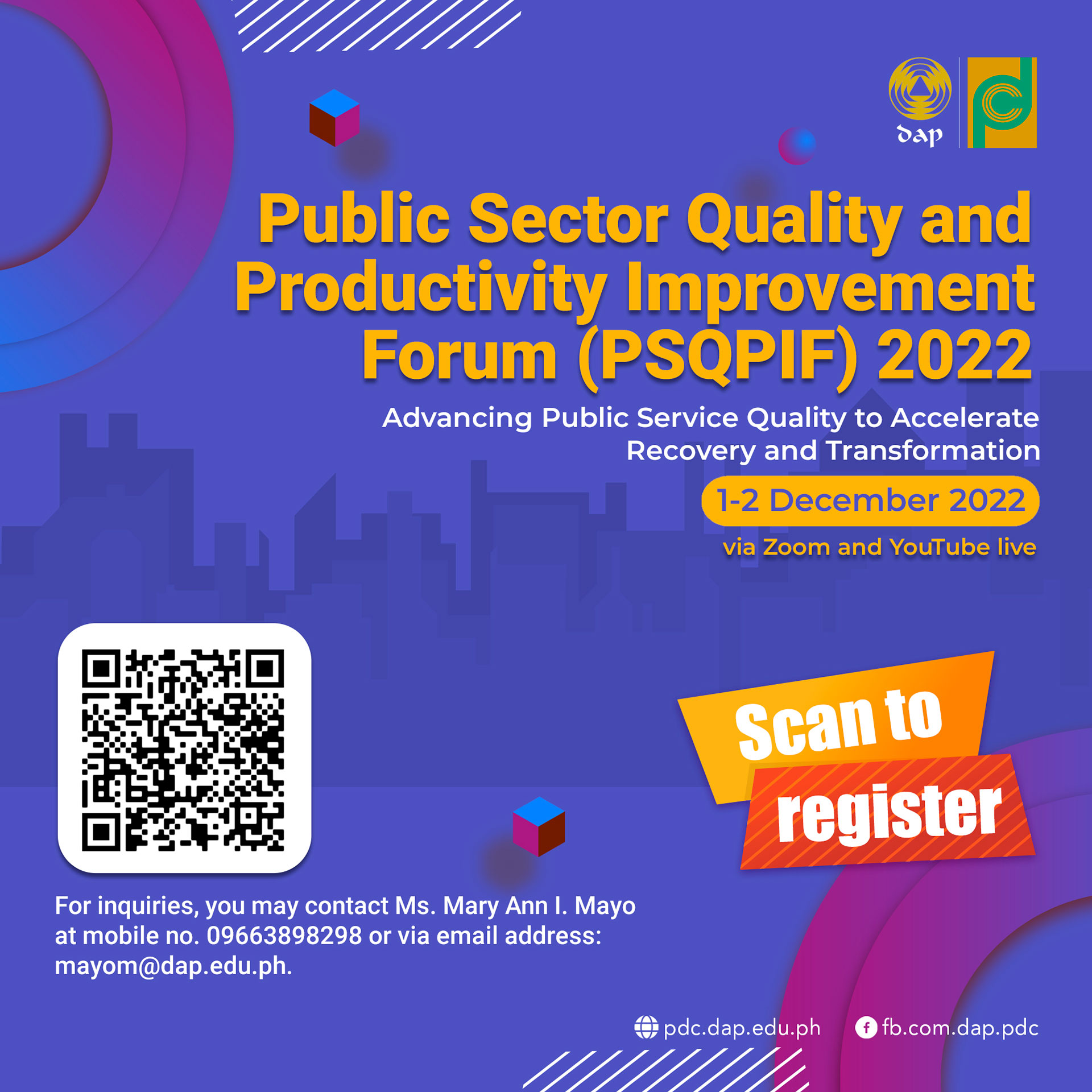 Join the Free Public Sector Quality and Productivity Improvement Forum ...
