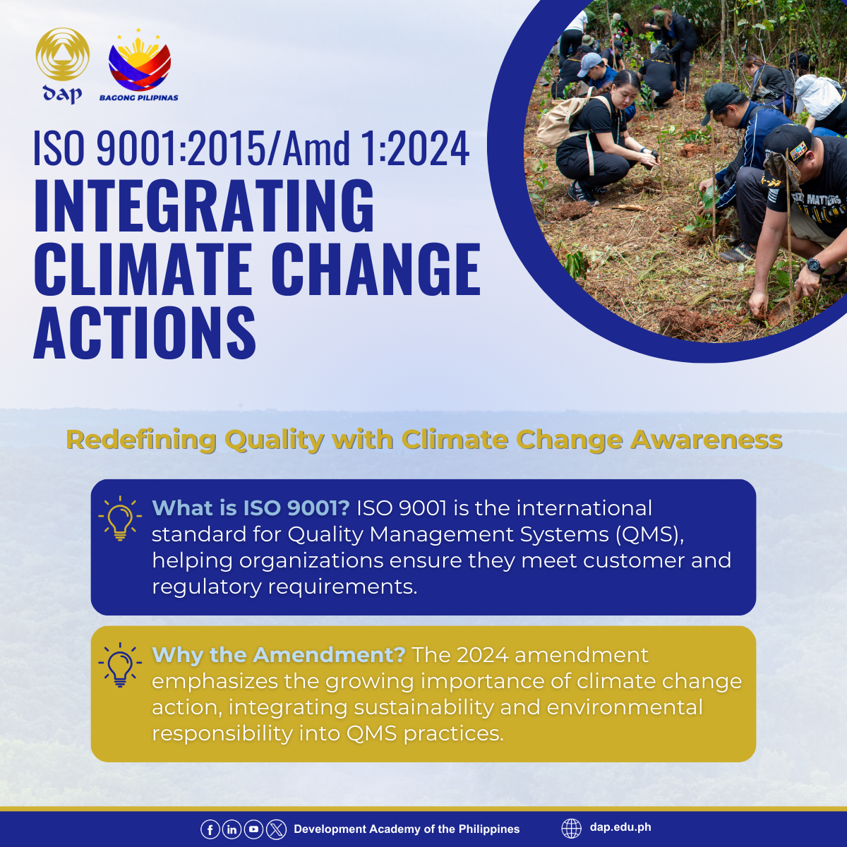 ISO 9001:2015/Amd 1:2024 Integrating Climate Change Actions | PDC